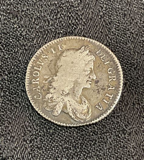 Sterling Silver King Charles Il Shilling 1663 1st Bust Badgers Auctions