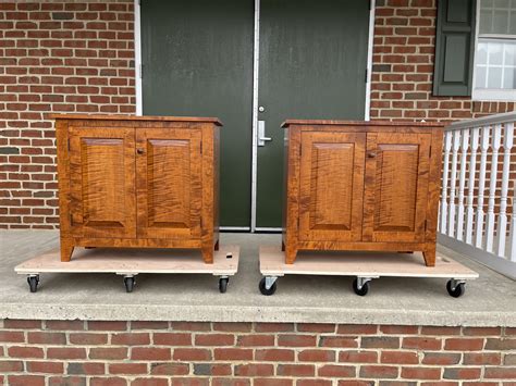 Tiger Maple Wood Cabinets