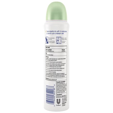 Women Degree Deodorant Spray Barcode