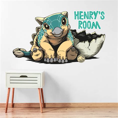 Jurassic World Camp Cretaceous Wall Sticker Bumpy Icon Personalised