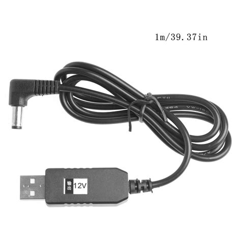 USB DC V To V V Right Angle Male Step Adapter Cable Shopee Singapore