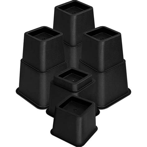 Acdanc 4 Pcs Furniture Risersnon Slip Design Bed Riserfloor