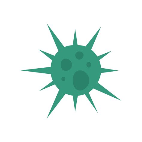 Flat Virus Germ And Bacteria Microorganism Type And Super Bug Illustration 25351309 Png