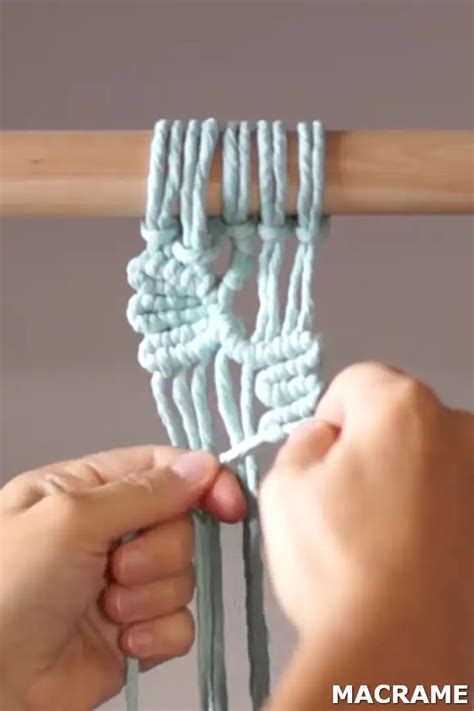 Diy Macrame Tutorial How To Create A Vineleaf Pattern With 10 Strings