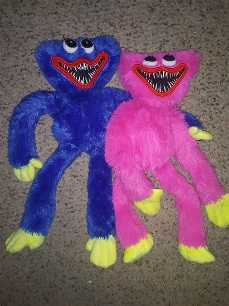 Poppy Playtime Blue Huggy Wuggy And Pink Kissy Missy Soft Plush Toy