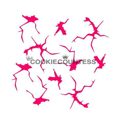 Cracks Pattern Stencil Cake Central Barbados