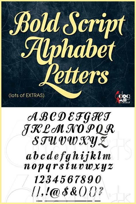 Script Fonts Alphabet Bold
