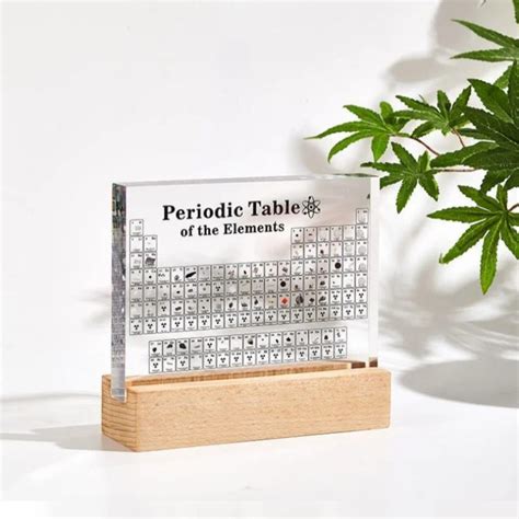 Mendeleev Periodic Table Of Elements Illuminating Desktop Ornament