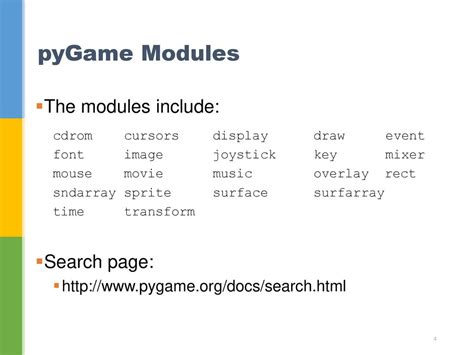 8 starting pygame let s learn python and pygame ppt download