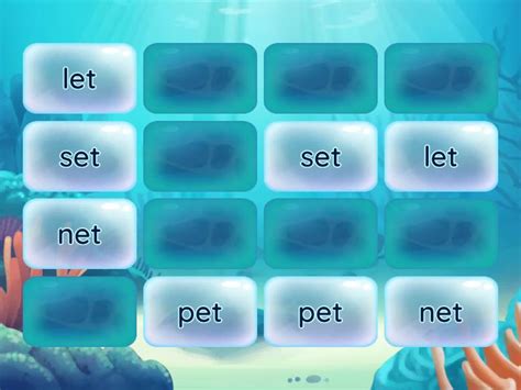 Short E Sound Matching Pairs