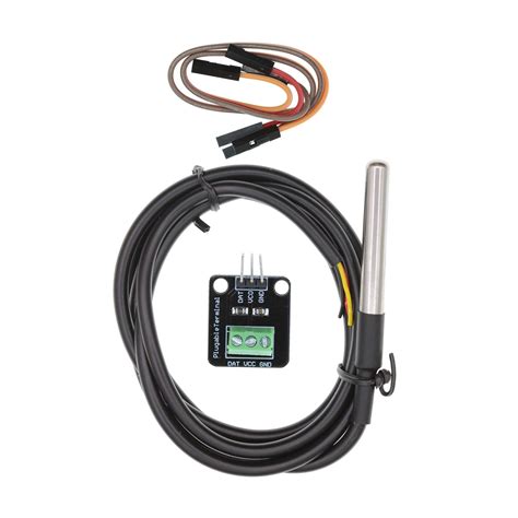 Ds18b20 Temperature Sensor Module Kit Waterproof 100cm Digital Sensor Cable Stainless Steel
