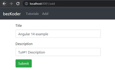 Angular 14 Example Crud Application With Web Api Bezkoder