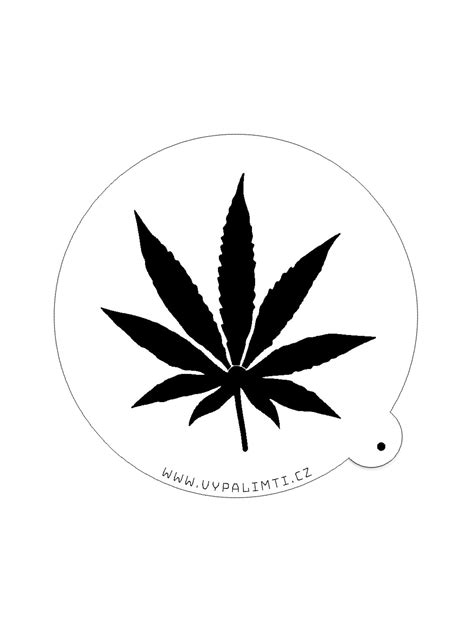 Weed Leaf Stencil Printable Printable Stencils