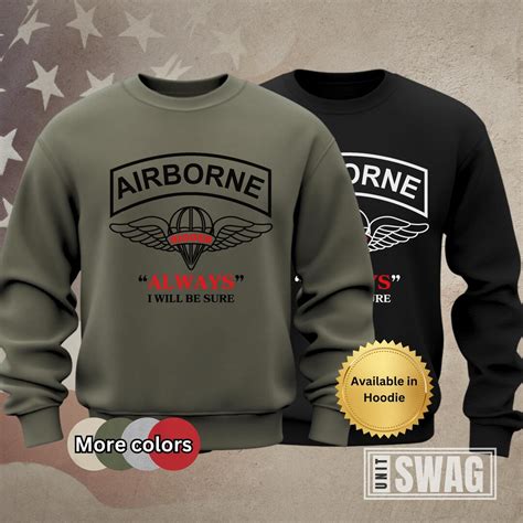 Parachute Rigger Sweatshirt Us Army Airborne 92r I Will Be Sure