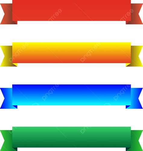 Ribbon Design Vector Banner Ribbon Wrap Ribbon Design Pack Png And