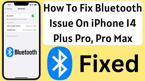 How To Fix Bluetooth Issue On IPhone Plus Pro Pro Max Solved YouTube