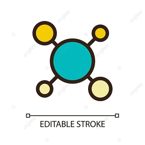 Pixelperfect Ui Icon Depicting The Rgb Color Structure Of Molecules Vector Logo User Interface