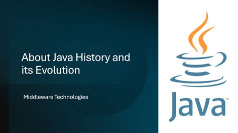 About Java History And Its Evolution Middlewaretechnologies