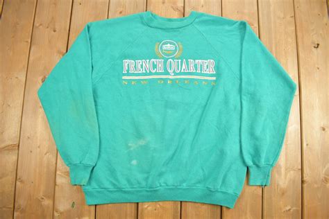 Vintage 1990s New Orleans French Quarter Crewneck Sweatshirt 90s