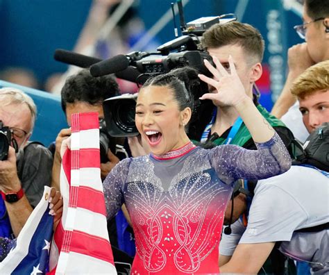 Olympic Gymnast Suni Lees Immediate Reaction To Friends College