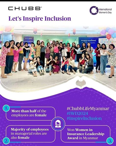 Thin Thin Soe On Linkedin Chubblifeinsurancemyanmar Iwd2024