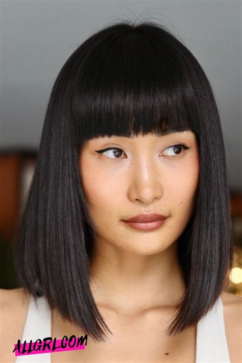 Medium Bob With Bangs Haircuts 2022