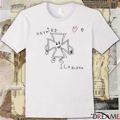 Official Haywire Scarlett Drawing T Shirt Hoodie Sweater Long Sleeve