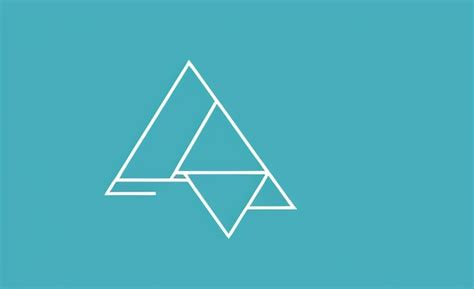 Premium Ai Image Geometric Tranquility Minimal Triangle Design Background
