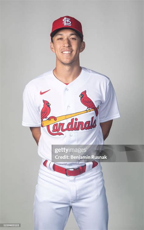 Tommy Edman Of The St Louis Cardinals Poses During Photo Day At