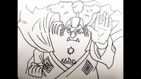 How To Draw Jinbei One Piece Character Easy Drawing Step By Step