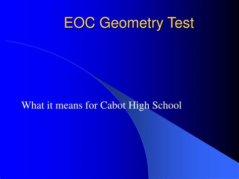 Ppt Eoc Geometry Test Powerpoint Presentation Free Download Id3431846