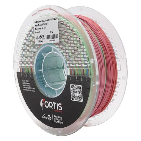 Pla Rainbow Macaroon Matte Rainbow Fortis Filaments