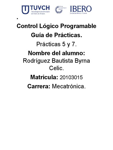 Prácticas Control Lógico Programable Codesys Pdf Solenoide Controlador Lógico Programable