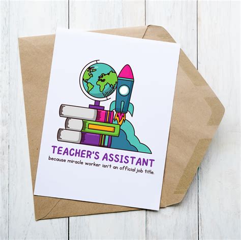 Teachers Assistant Strawberry Swing Cards And Design