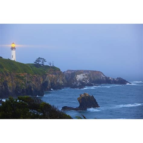 Yaquina Head Lighthouse Newport Oregon United States Of America Poster