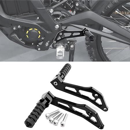 Wikibb Black Rear Foot Pegs Pedal Bracket For Sur Ron Light
