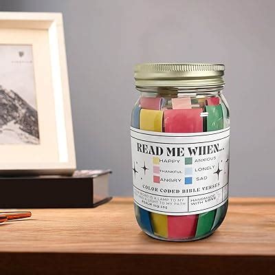 Bible Verses In A Glass Jar Color Coded Bible Qatar Ubuy