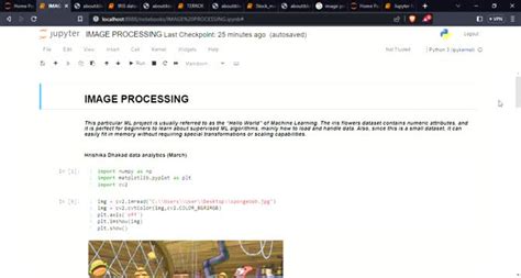 Hrishika Dhakad On Linkedin Python Imageprocessing Internship