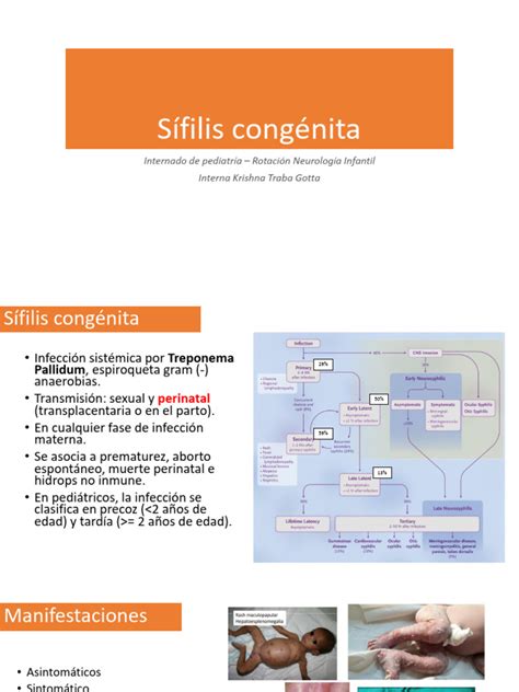 Sífilis Congénita Diagnóstico Y Tratamiento Pdf
