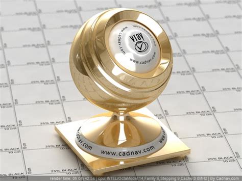 Musical Brass Metal Vray Material Cadnav