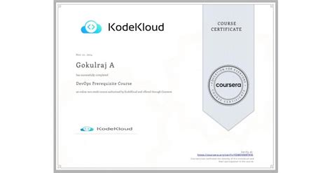 Gokul Raj A On Linkedin Completion Certificate For Devops Prerequisite Course
