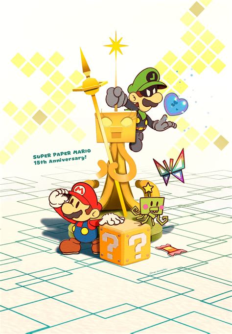 Maribou Supermaribou Luigi Mario Mr L Paper Luigi Paper Mario