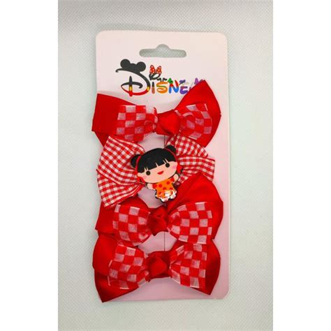 Disney Pack Of 4 Loopy Bow Hair Clips Headband Hair Accessories Band