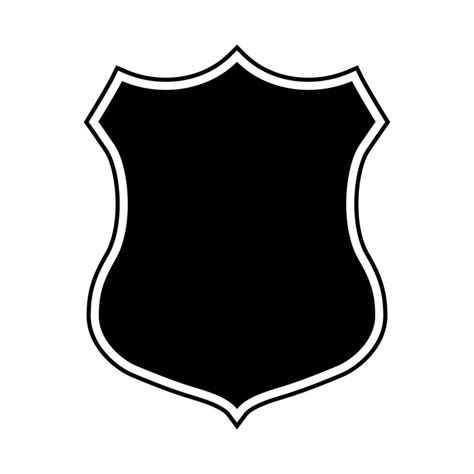 Shield Vector Black Color Isolated On White Background 10597224 Vector Art At Vecteezy