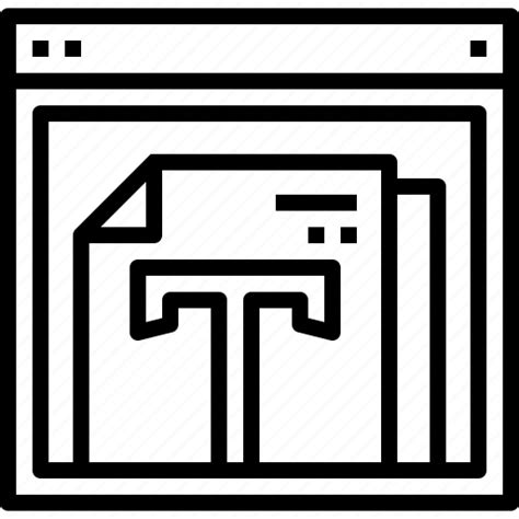 Browser Design Document Site Text Website Icon Download On