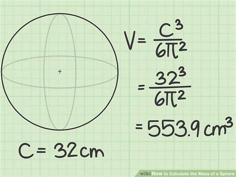 How To Calculate The Mass Of A Sphere 13 Steps With Pictures