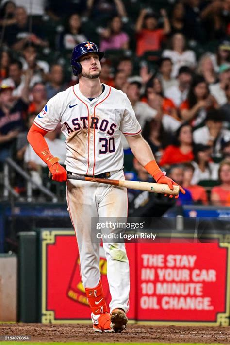 Kyle Tucker Of The Houston Astros Hits A Solo Home Run In The Seventh