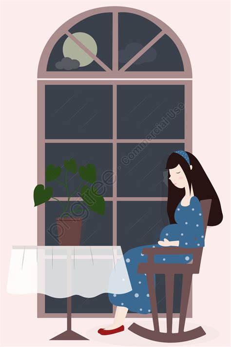 어머니의 날 그림 엄마의 어머니 아이를 갖다 임신 터치 배 일러스트 Pngtree 로열티 무료