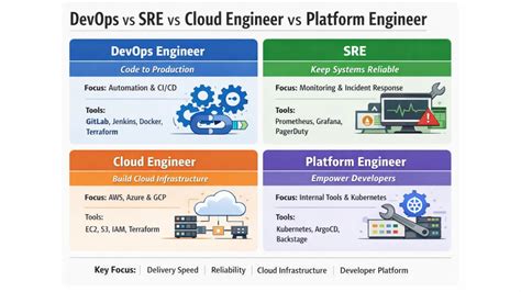 Copy Of Devops Vs Sre Vs Cloud Engineer Vs Platform Engineer