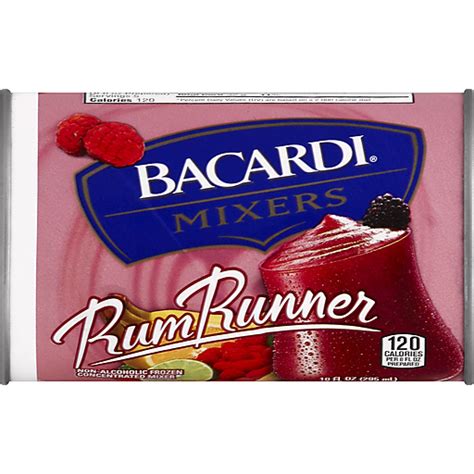 Bacardi Frozen Mixer Rum Runner 10 Oz Juices Phelps Market